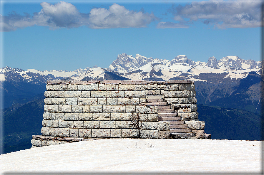 Il panorama da Cima Grappa